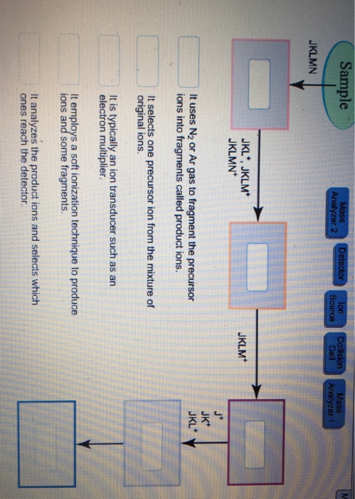 Solved A sample contalning the analyte molecule JKLMN is | Chegg.com