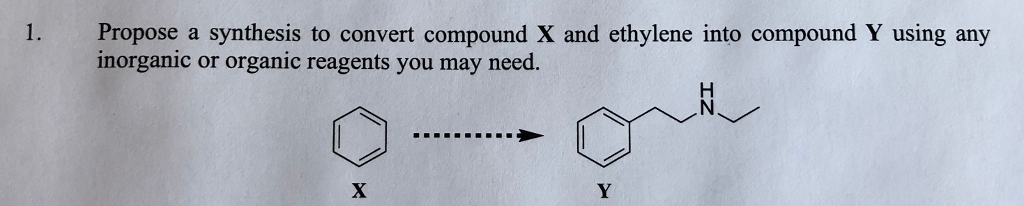 Solved Propose a synthesis to convert compound X and | Chegg.com