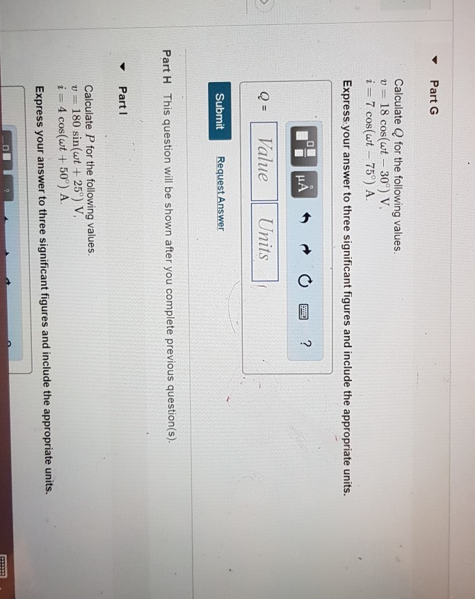 Solved The following sets of values for v and i pertain to | Chegg.com
