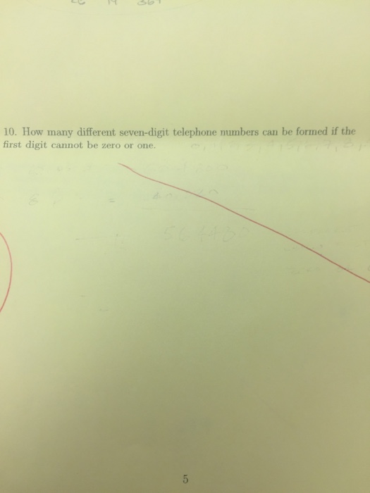 Solved How many different seven-digit telephone numbers can | Chegg.com