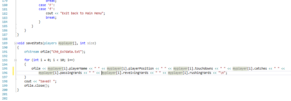 Modify Code to Replace STRUCT Object with CLASS | Chegg.com