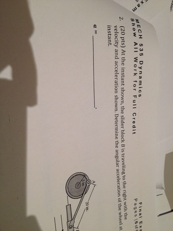 Solved At the instant shown, the slider block B is | Chegg.com