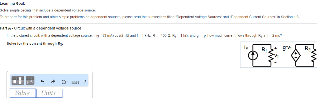 Solved Solve Simple Circuits That Include A Dependent 4454
