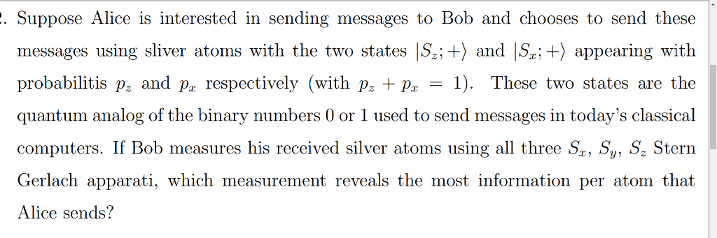 Solved Suppose Alice is interested in sending messages to | Chegg.com