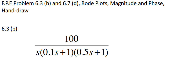 Mechanical Engineering Controls I Problem. Trying to | Chegg.com