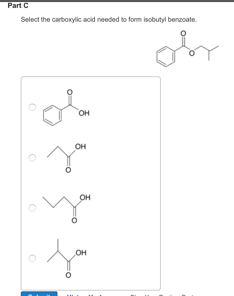 Solved Part A Draw the ester that is formed from the | Chegg.com