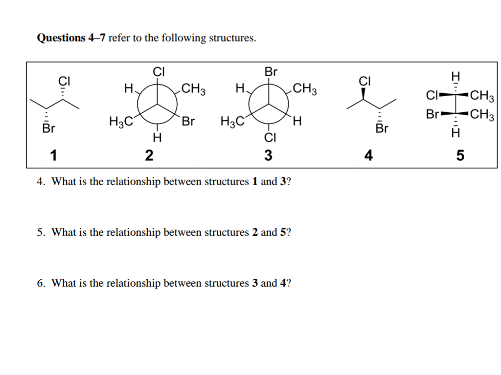Solved Refer to the following structures. What is the | Chegg.com