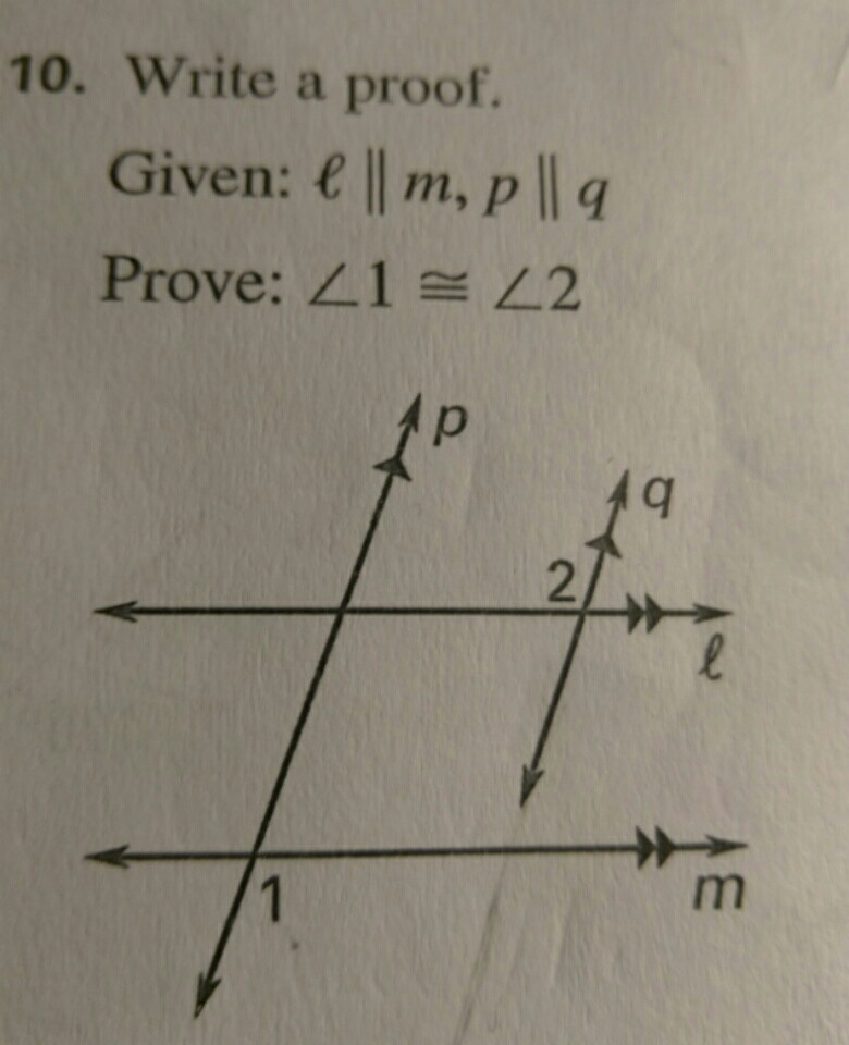 Solved 10. Write a proof. Given: m, pq 2 | Chegg.com