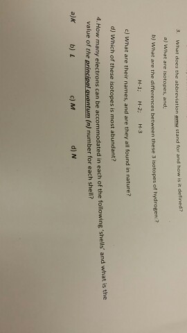 Solved What does the abbreviation amu stand for and how is | Chegg.com