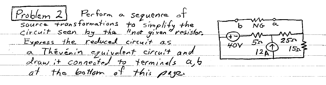 Solved Perform a Sequence of source transformations to | Chegg.com
