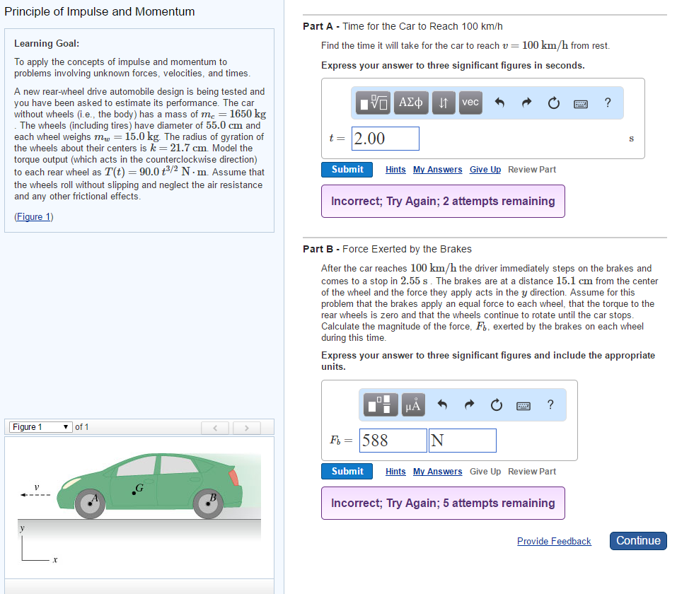 Solved Principle of Impulse and Momentum Learning Goal: | Chegg.com