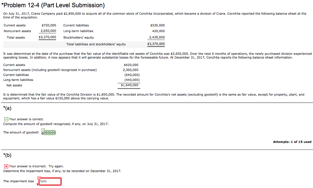 Solved *Problem 12-4 (Part Level Submission) On July 31, | Chegg.com