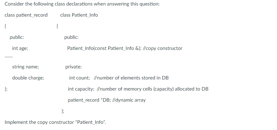Solved Consider the following class declarations when | Chegg.com Solved Consider the following class declarations when | Chegg.com