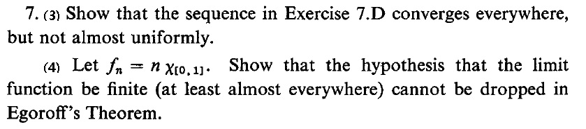 Show that the sequence in Exercise 7.D converges | Chegg.com