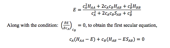 Solved Use the expression for the LCAO-MO energy expectation | Chegg.com
