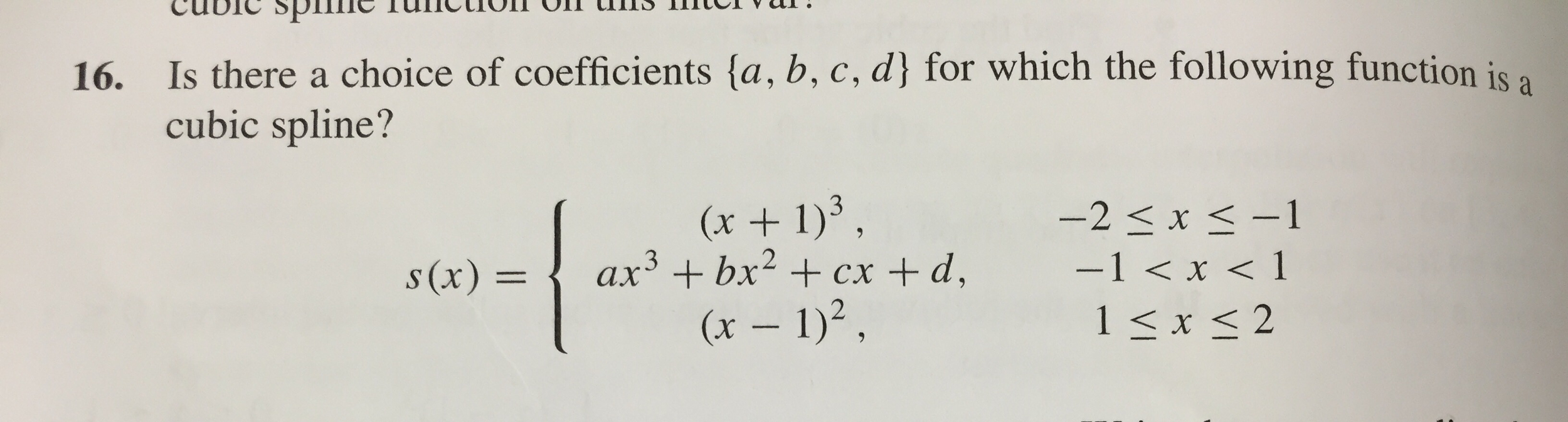 Is there a choice of coefficients {a, b, c, d} for | Chegg.com | Chegg.com