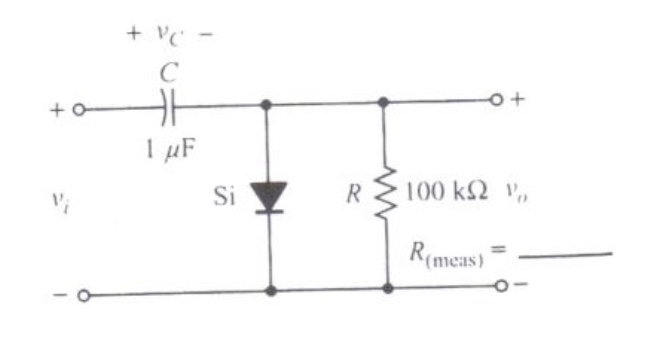 Solved Clamping Circuit Voltage threshold of Si diode is 0.7 | Chegg.com