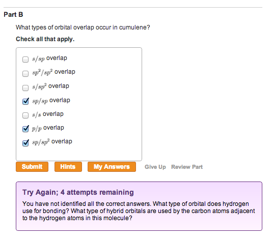 Solved Figure 1 of 1 Cumulene What types of orbital | Chegg.com