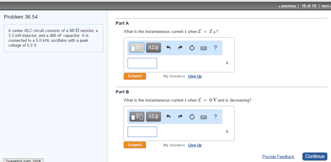 Solved A series RLC circuit consists of a 50 oHM resistor, a | Chegg.com