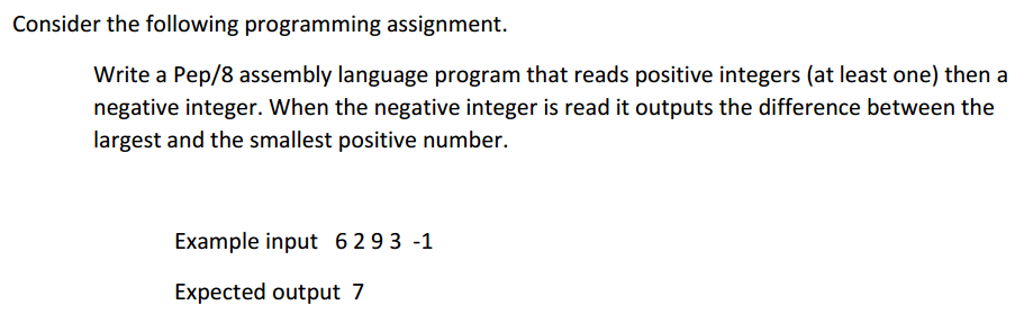 Pep8 assembly language | Chegg.com