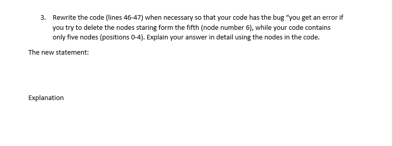 Solved tudent name: Student ID: Rewrite the code (lines | Chegg.com