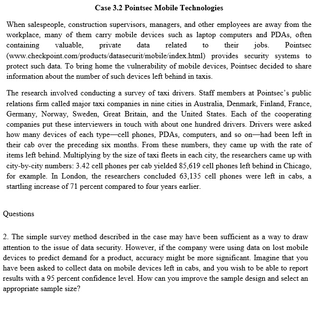 Solved Case 3.2 Pointsec Mobile Technologies When | Chegg.com