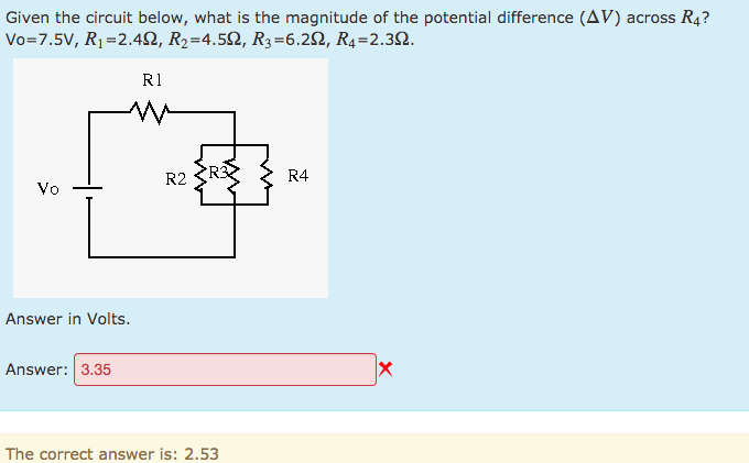 Solved Given the circuit below, what is the magnitude of the | Chegg.com