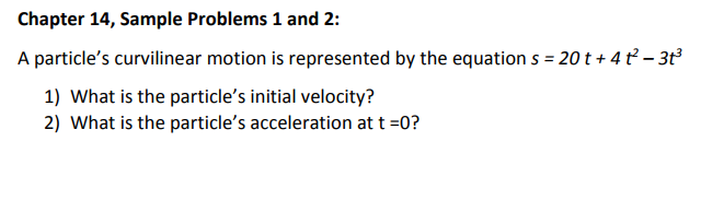 Solved A particle's curvilinear motion is represented by the | Chegg.com