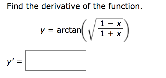 Solved Find the derivative of the function. | Chegg.com