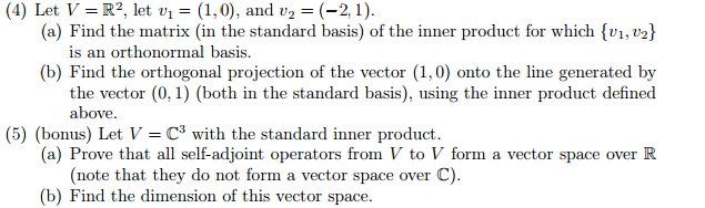 Solved Let V = R2, let v1 = (1,0), and v2 = (-2,1). Find | Chegg.com