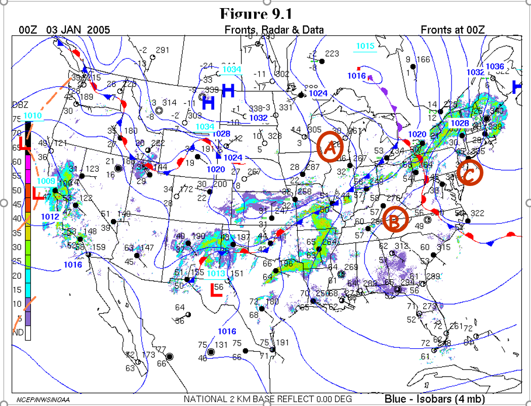 Solved 1. Air Mass Identification. Identify the different | Chegg.com