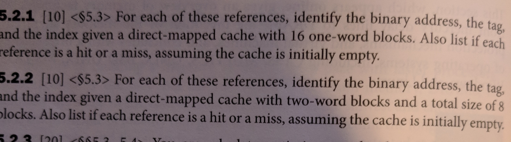 Solved Use the following list of 32-bit memory address | Chegg.com