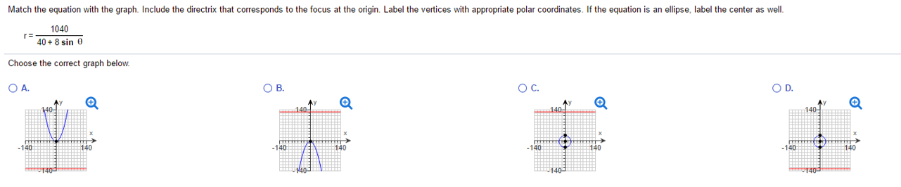 Solved Match the equation with the graph. Include the | Chegg.com