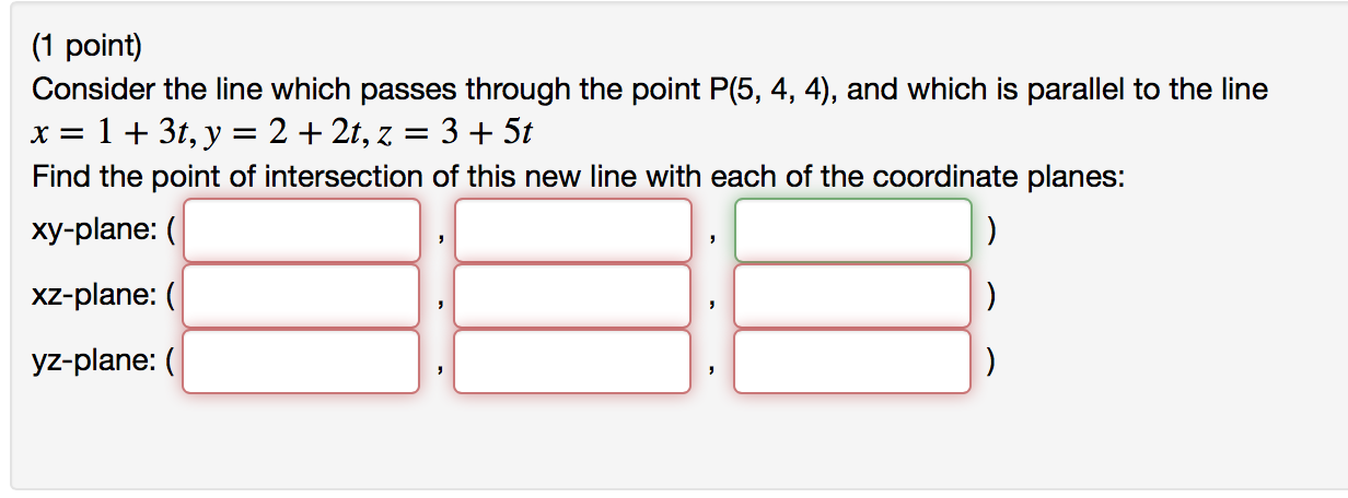 Solved Consider the line which passes through the point P(5, | Chegg.com