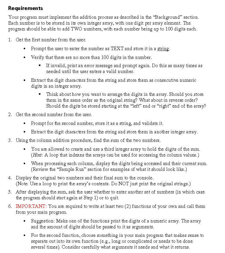 Solved Problem Statement In The C Language It Is Trivial To 