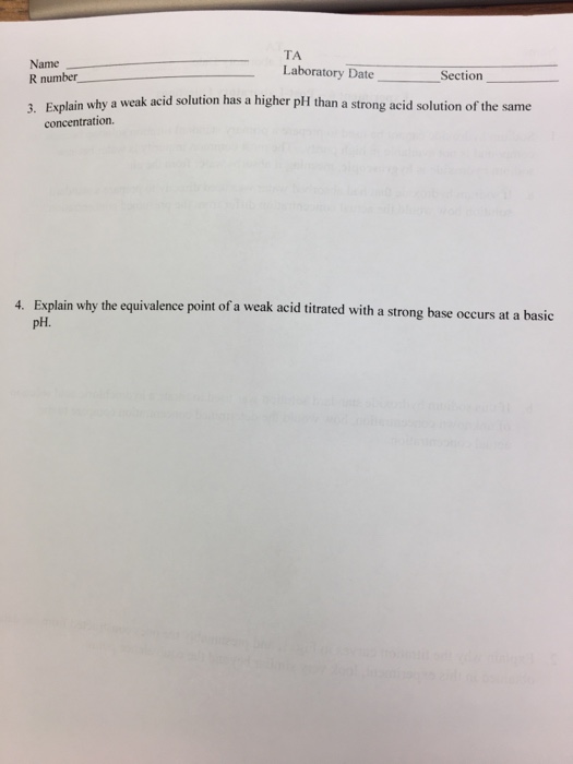 Solved TA Laboratory Date R number Section Experiment | Chegg.com