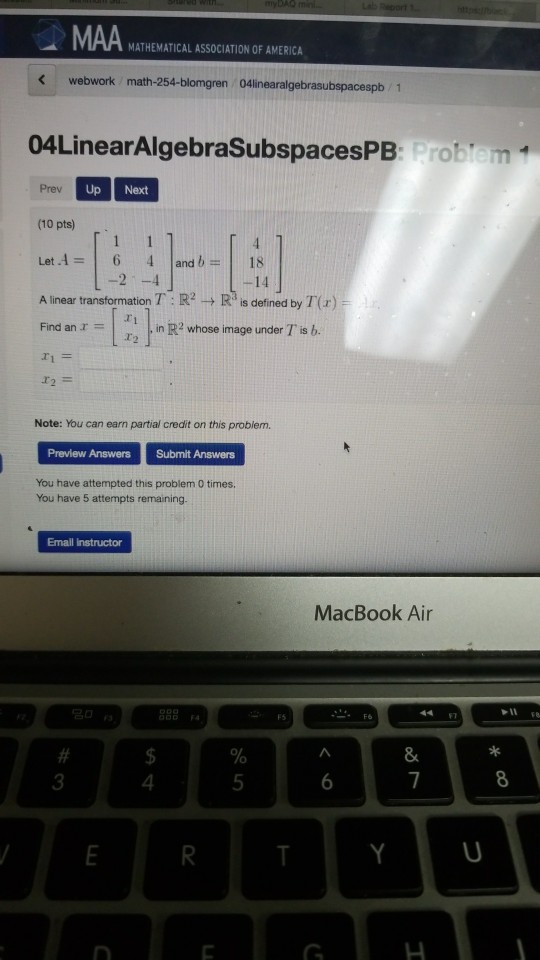 Solved MAA MATHEMATICAL ASSOCIATION OF AMERICA