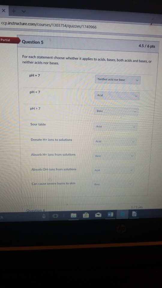 Solved ccp.instructure.com/courses/1303754/quizzes/1740966 | Chegg.com