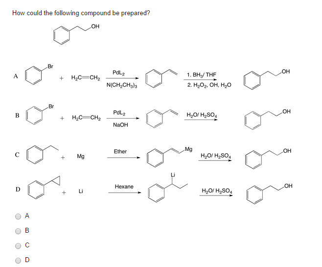 Solved How could the following compound be prepared? What | Chegg.com