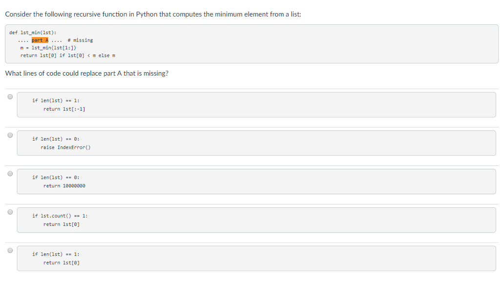 Solved Consider the following recursive function in Python | Chegg.com