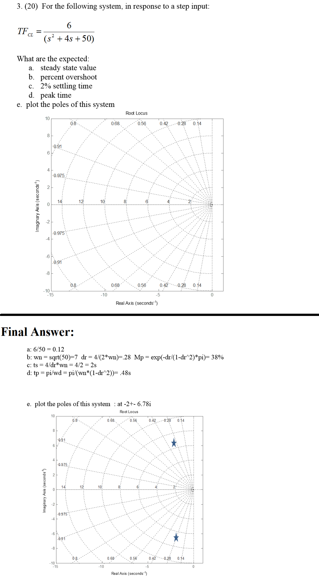 Solved For The Following System In Response To A Step Chegg solved-for-the-following-system-in-response-to-a-step-chegg