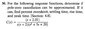 Solved For the following response functions, determine if | Chegg.com