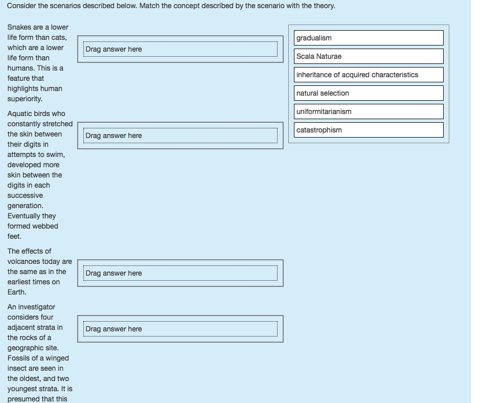 Solved Consider the scenarios described below. Match the | Chegg.com