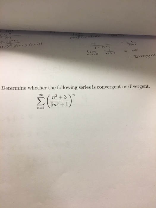 Solved Determine whether the following series is convergent | Chegg.com
