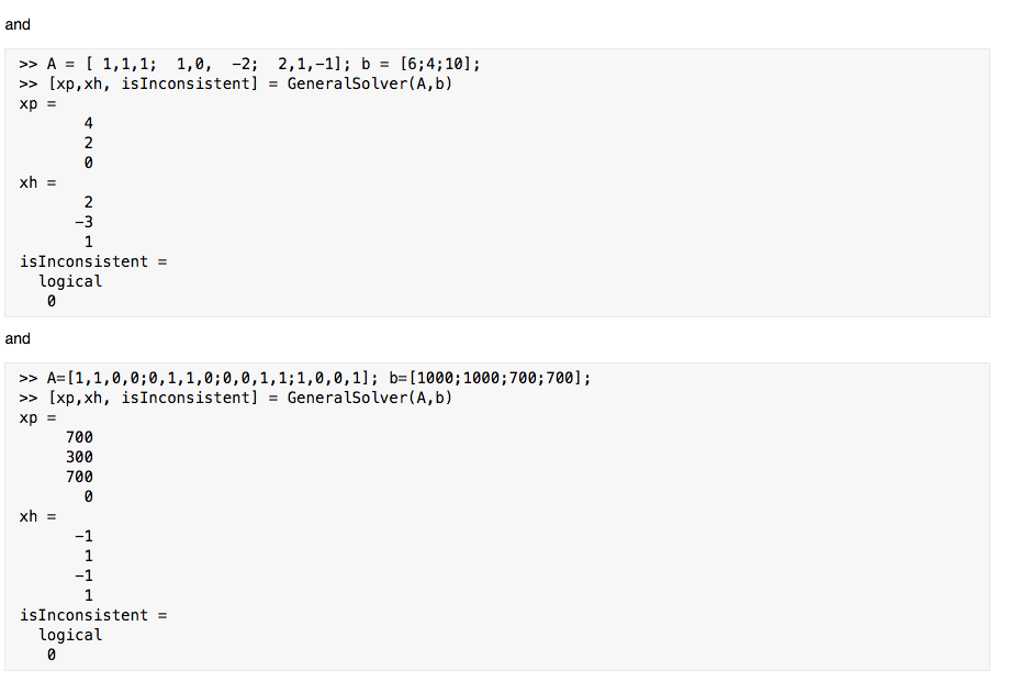 Solved General solution to linear set of equations Write a | Chegg.com