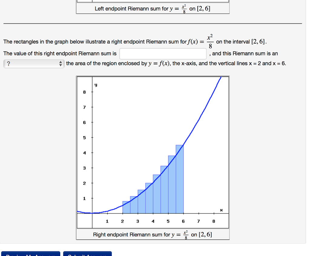 Solved (1 point) The rectangles in the graph below | Chegg.com