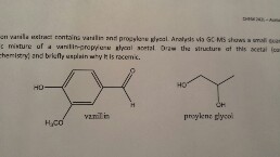 Solved Imitation vanilla extract contains vanillin and | Chegg.com