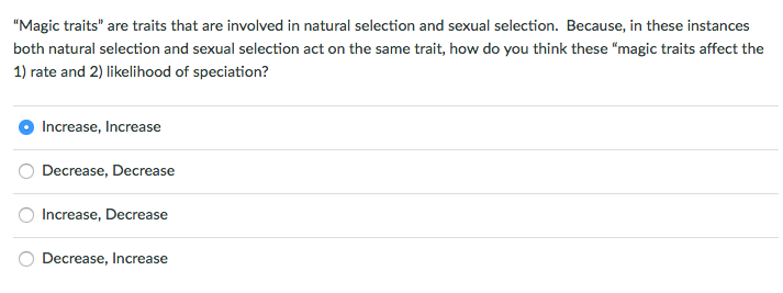Solved "Magic traits" are traits that are involved in | Chegg.com