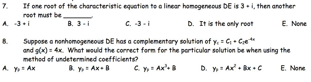 Solved 7. If one root of the characteristic equation to a | Chegg.com