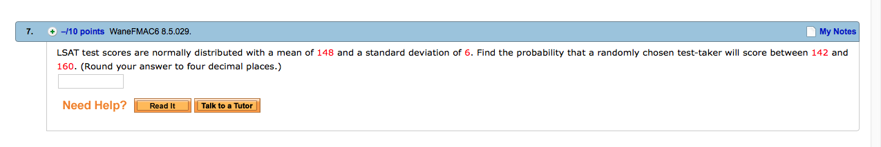 Solved LSAT test scores are normally distributed with a mean | Chegg.com